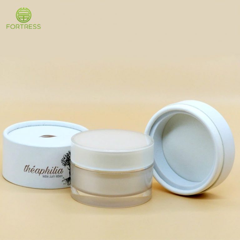 Custom High end Cardboard Cosmetic Paper Tube Packaging for Cream Jar